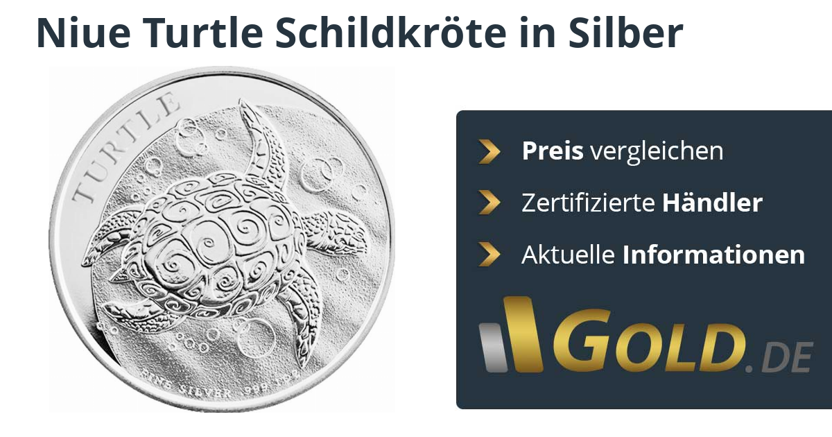 Niue Turtle Schildkröte Silber – Preise vergleichen auf GOLD.DE