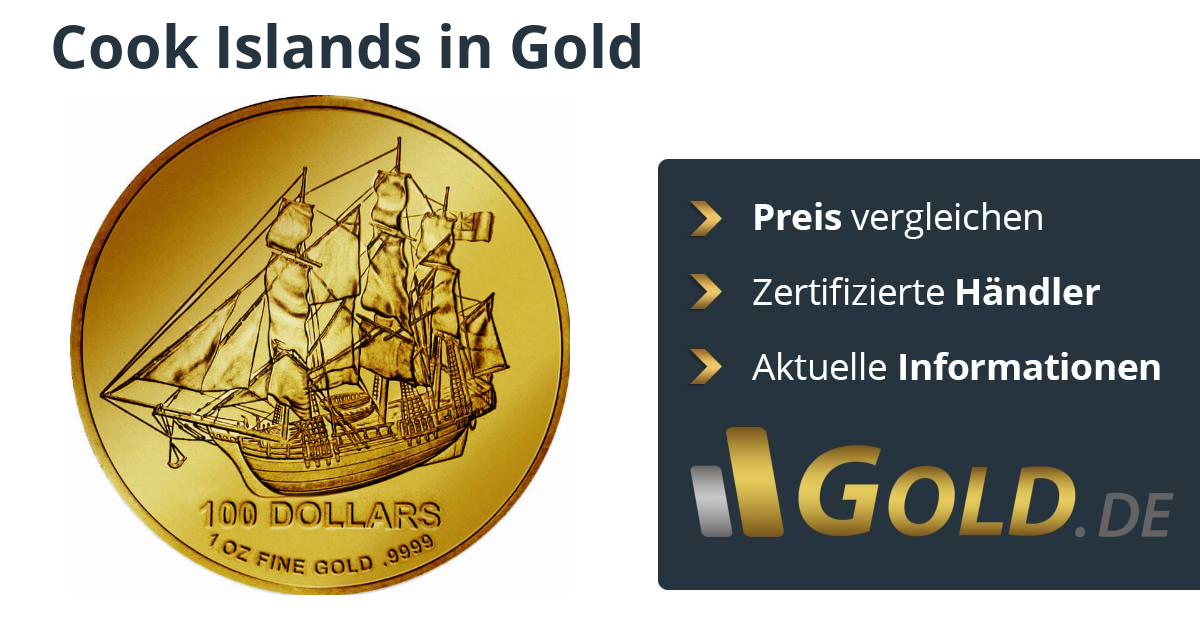 Cook Islands Gold | 1oz Preise vergleichen auf GOLD.DE