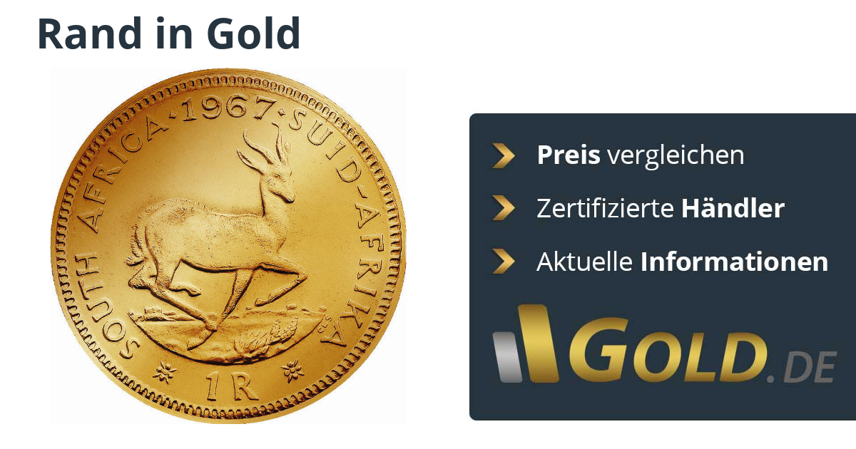 Rand Goldmünze – Preise vergleichen auf GOLD.DE
