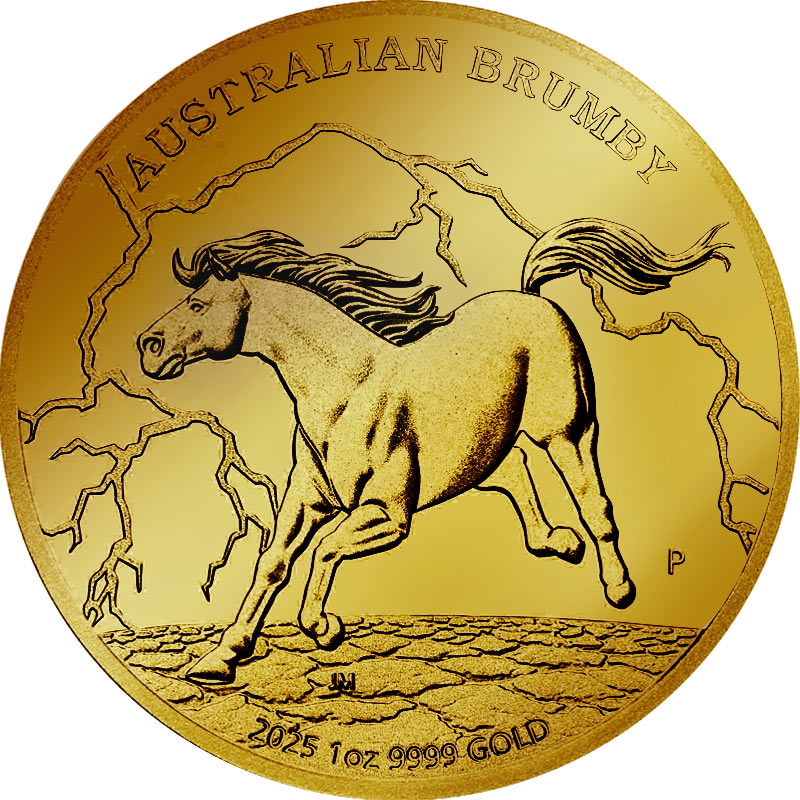Brumby Wildpferd Goldmünze: Preise auf GOLD.DE