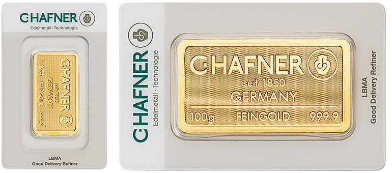 C. Hafner Goldbarren Vergleiche Preise mit GOLD.DE